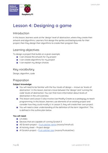 year 6 scratch unit teaching resources