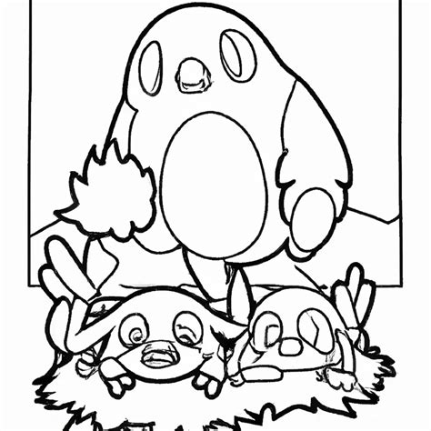 Desenhos de Pokémon Dugtrio para Imprimir e Colorir