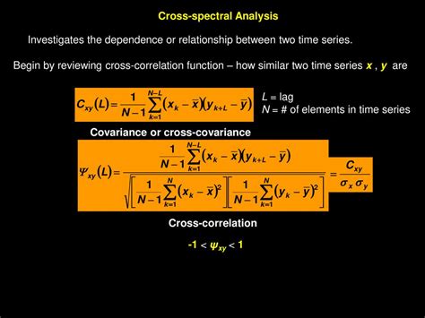 cross spectral analysis ppt download