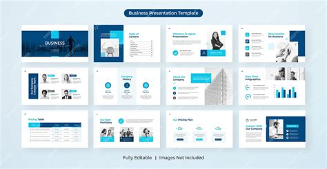 비즈니스 최소한의 슬라이드 프리젠 테이션 템플릿 프리미엄 Psd 파일