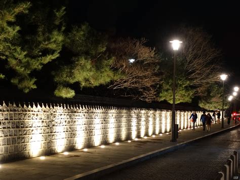 전주 경기전 돌담길 야간 조명 설치한옥마을 새로운 명소로 일요신문
