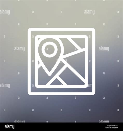 Map Pointer House Thin Line Icon Stock Vector Image And Art Alamy