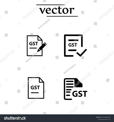 Goods Service Tax Acronym Gst Goods Stock Vector Royalty Free