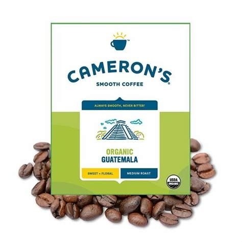 Camerons Coffee 유기농 과테말라 원두 커피 미디엄 로스트 100 아라비카 18kg4파운드 벌크 백 1팩 티몬