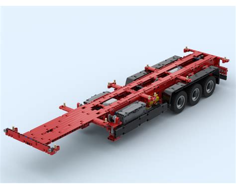 Lego Moc Overseas Container Trailer Rc By Huwi Rebrickable Build