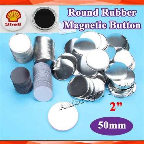 2 50mm 100 Sets Soft Rubber Magnetic Button Supply Materials For New