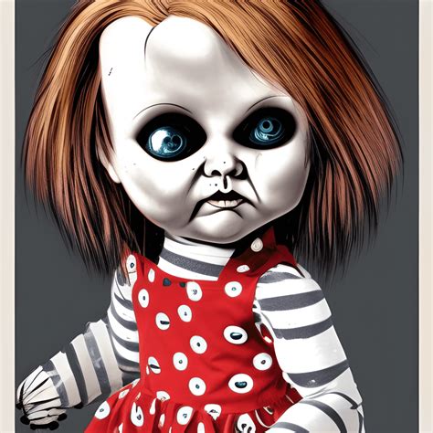 Creepy Doll Graphic · Creative Fabrica