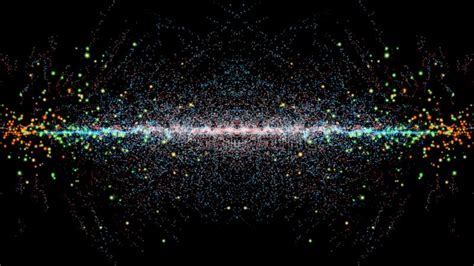 Particle Fantasy Motion Abstract Fantasy Motion Background Shining Lights Glowing Energy