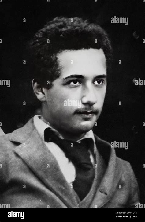 Albert Einstein 1879 1955 Portrait 1896 Digitally Enhanced Stock
