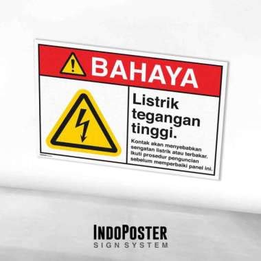 Jual Stiker Panel Listrik Tegangan Tinggi Original Murah Harga Diskon