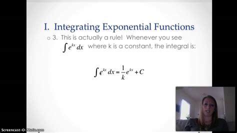 Integrating Exponential Functions YouTube