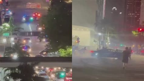 No Paran Las Tomas Ilegales De Calles En Miami Captan A Conductor