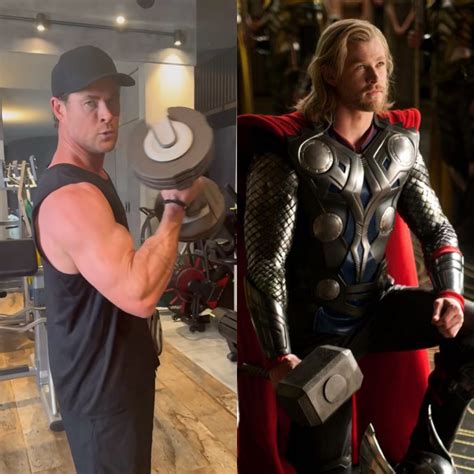 ‘토르 크리스 햄스워스 팔근육 키우는 비결 공개… ‘무슨 운동 하나 봤더니