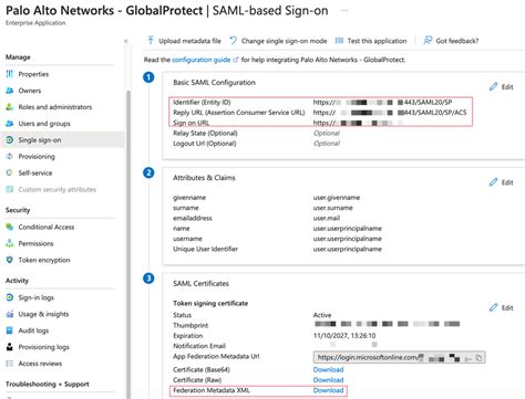 Global Protect VPN SAML SSO With Entra ID