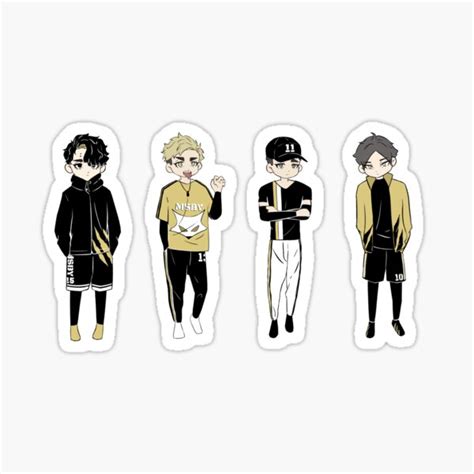 Miya Four Sheet Sticker For Sale By Nooodleart Redbubble