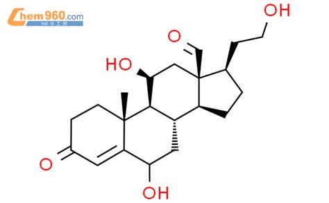 124251 89 4 Pregn 4 En 18 Al 6 11 21 Trihydroxy 3 20 Dioxo 6b 11b 9ci 化学式、结构式、分子式、mol