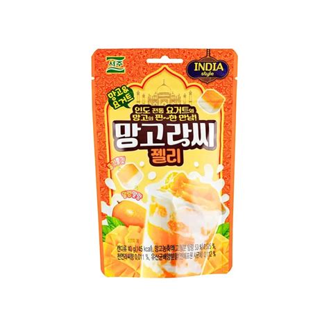 Seoju Mango Lassi Flavor Jelly Gummy Candy 40g — Exotic Snacks Company