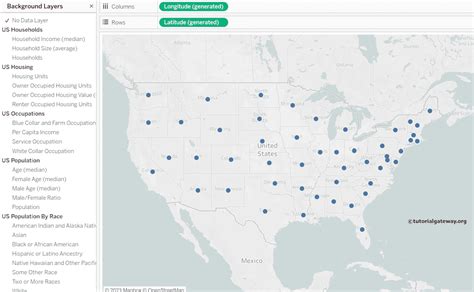 Tableau Map Options