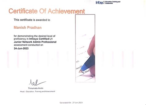 Manish Pradhan On Linkedin Infosys Certification Infoscion