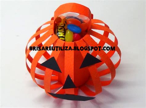Ecobrisa Manualidades Dulcero Para Halloween