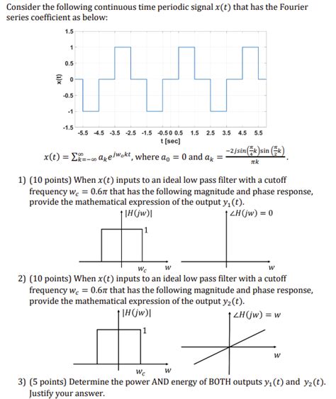 Consider The Following Continuous Time Periodic