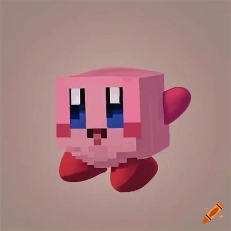 Kirby Playing Minecraft On Craiyon