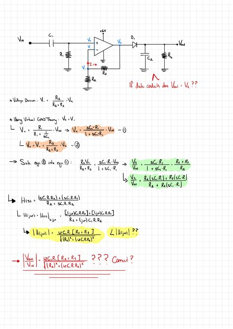 Operational Amplifier Help Verifying My Transfer Function Computation