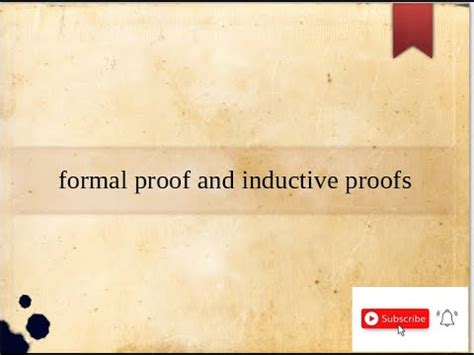 Introduction To Formal Proof And Inductive Proofs TOC Malayalam YouTube