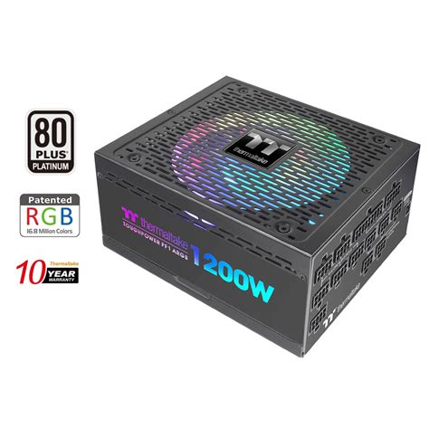 Thermaltake TOUGHPOWER PF1 ARGB 1200W (80 PLUS Platinum) 10Year ...