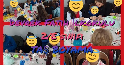 2023 E Doğru Sanatçı Çocuk Sare Dürmeli DEVREK FATİH İLKOKULU taş boyama