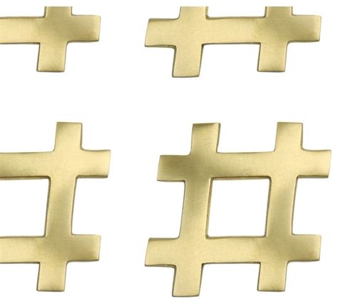 Kim Seybert Hashtag Coasters Contemporary Coasters By Silver And Crystal Gallery Houzz