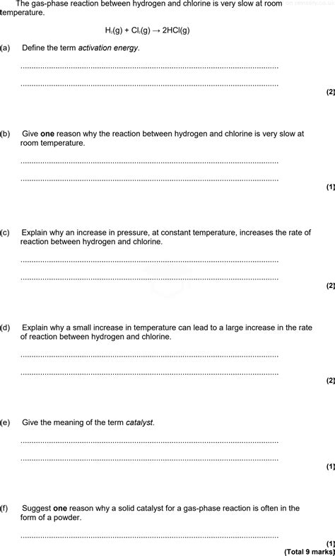 Catalysts Questions Revisely