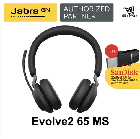 Jabra Evolve2 65 Link 380a MS Stereo Black Headset Lazada PH