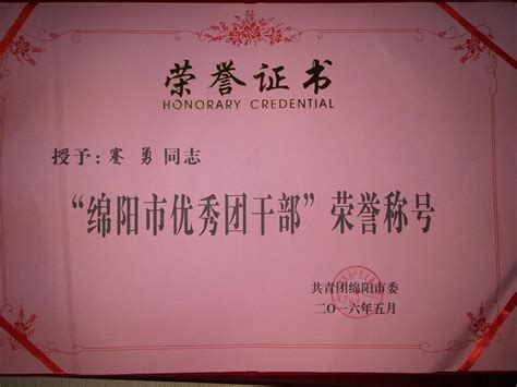 我校共青团工作获上级团组织多项表彰 绵阳职业技术学院团委
