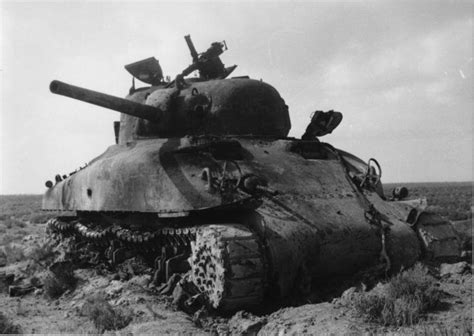 Battle Of Kasserine Pass M 4 Sherman Early” Of The 1st Armored