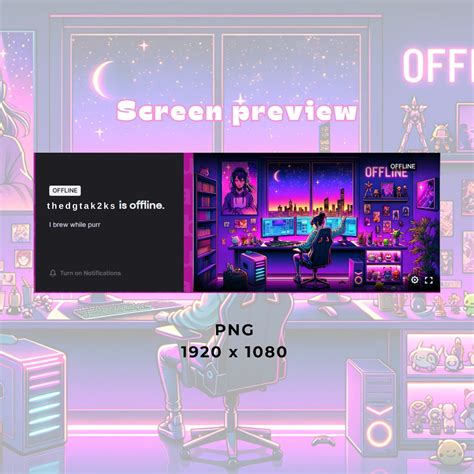 Twitch Offline Screen Gaming Scene Offline Screen Overlooking A