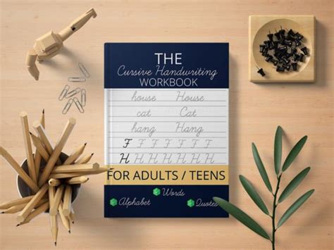 126 Cursive Handwriting Workbook Designs Graphics