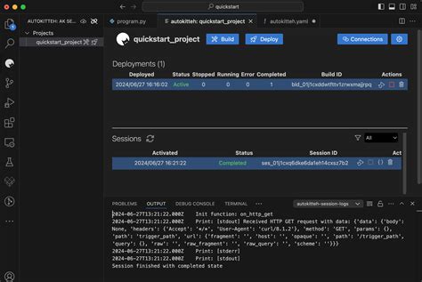 Using The Visual Studio Code Extension Autokitteh