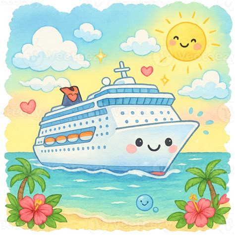 Cruise Ship Cartoon