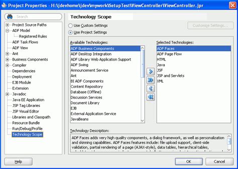 setting up your jdeveloper workspace and projects 11g release 4 11 1 4