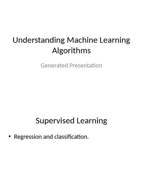 machine learning algorithms pdf