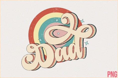 Retro Dad Png Sublimation Graphic By Designhome · Creative Fabrica