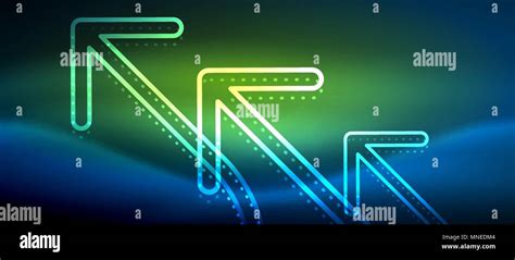 Techno Neon Glowing Arrow Background Techno Neon Glowing Arrow