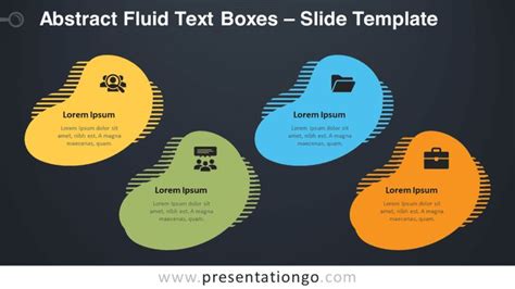 Abstract Fluid Text Boxes Graphics