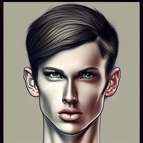 Androgynous Portrait Graphic · Creative Fabrica