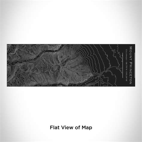 Mount Princeton Colorado Engraved Topographic Map Insulated Cup In M