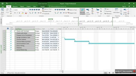 Microsoft Project 2016 Tutorials Basic Youtube