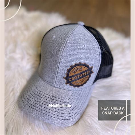 Certified Osha Violator Hat Etsy