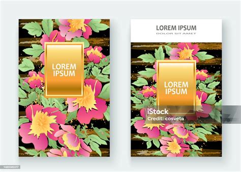 꽃 장미 화환 잎 금색 기하학적 트렌디한 배경 결혼식 장식 분홍색 꽃 잡지 포스터 초대 인사말 카드 그래픽 일러스트레이션 웨딩 표지 제품 벡터 0명에 대한 스톡 벡터 아트