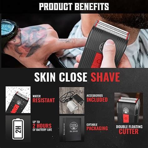 Viking Revolution Mens Foil Shavers For Men Close Shave Electric